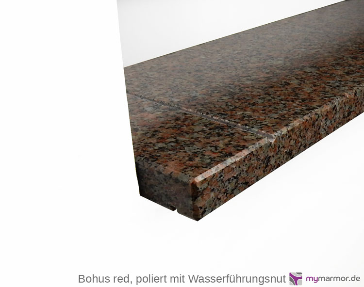 Fensterbank Bohus red auf Maß | mymarmor.de